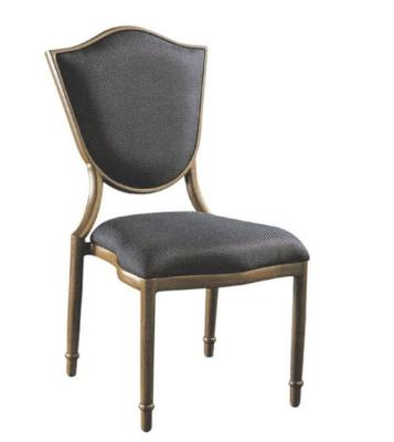 China YLX-6017 Comfortable Wood Imitation Tube Black Fabric Dining Chair for Hotel for sale
