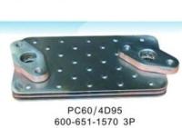 China PC60 4D95 600-651-1570 3P Excavator Oil Cooler Cooling System for sale