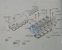 China Sk235sr Excavator Engine Parts Vh11115e0190 Cylinder Head Gasket for sale