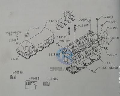 China Sk235sr Excavator Engine Parts Vh11115e0190 Cylinder Head Gasket for sale