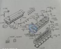 China Vh1111552870a J08e Cylinder Head Gasket Sk330-8 Sk350lc-8 Kobelco Engine Parts for sale