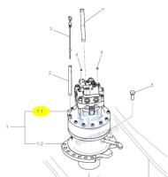 China Yn15v00035f1 Yn15v00055f1 Kobelco Swing Motor Sk210-8 Excavator Replacement Parts for sale