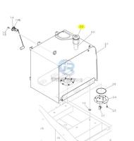 China OEM Yn20p01034p2 Fuel Tank Cover Sk330-8 Excavator Spare Parts for sale