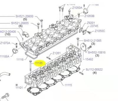 China VHS111852261 Cylinder Head Bolt Sk350-8 Kobelco Engine Parts for sale