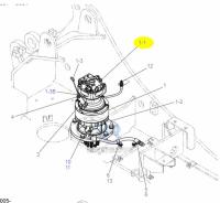 China Sk75-8 Hydraulic Excavator Swing Motor YT15V00016F1 YT15v00005f2 for sale
