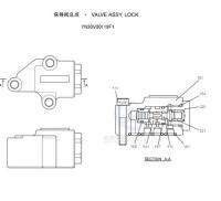 China YN30V00119F1 Excavator Hydraulic Parts Lock Valve Assy For SK 200-8 SK250-8 SK350-8 for sale