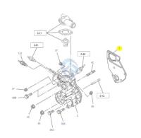China Vi8972895430 Sk75-8 Excavator Engine Parts Water Pump Gasket for sale