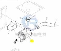 China YN11P00034F1 YN11P00029F1 Excavator Air Filter Assy SK200-8 SK210-8 Kobelco Parts for sale
