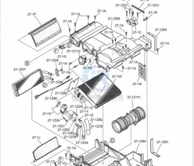 China YN20M00107S020 Kobelco Evaporator For Sk200-8 Sk210-8  Excavator Parts for sale