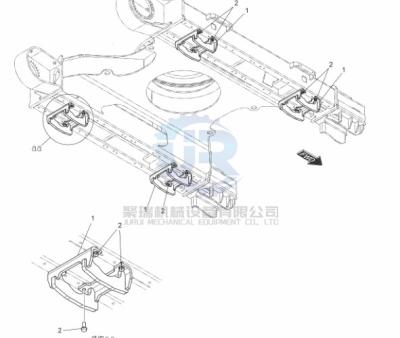 China YN63D00006P1 Guide Track Excavator Undericarriage Parts For skSK200-8 SK210LC-8 for sale