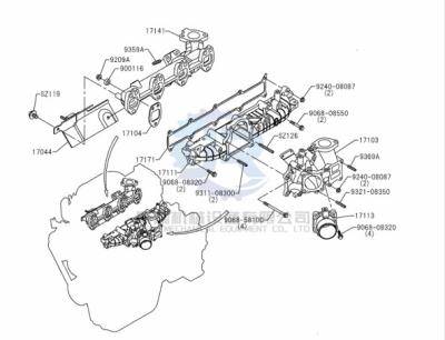 China Manifold Exhaust J05e J08e Excavator Engine Parts VH17141E0080 For Sk200-8 Sk210lc-8 for sale