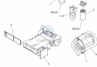 China YN50V01014P1 Excavator Air Con Filter Inner SK330-8 Sk350-8 for sale