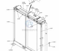 China LC05P00043S003 Air Cooler Excavator Radiator Parts For SkSK330-8 SK350LC-8 for sale