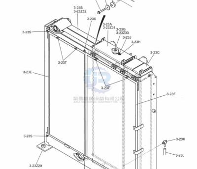 China LC05P00043S003 Air Cooler Excavator Radiator Parts For SkSK330-8 SK350LC-8 for sale