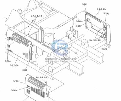China LC21C01865F1 Rubber Excavator Protection Parts For skSK330-8 SK350LC-8 for sale
