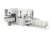 China Full Automatic Cotton Tissue Machine Case Packer Machine Packing Conveyor Line for sale
