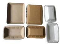 China Paper Lunch Meal Box Automatic Tray Forming Machine Complementary Equipment 90pcs Min for sale