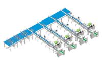 China One-to-four 130 Degree Automatic Material Sorting and Packaging Line for sale