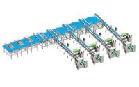 China One-to-four Ascending Lane-Dividing  Automatic Material Sorting Line for sale