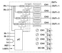 China Durable CBM E4 24DC/0.5-10A NO-R Electronic Circuit Breaker with 2905743 Model Number for sale
