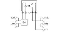 China PLC-OPT-24DC/24DC/2/ACT Solid-state Relay Module with 24V DC Input and Output 2900376 for sale