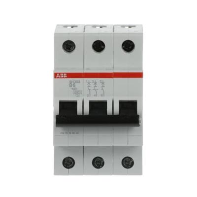 China MCB SH203-B6 Miniature Circuit Breaker Rated Frequency Hz 50 Number of Pole 3 6 A for sale