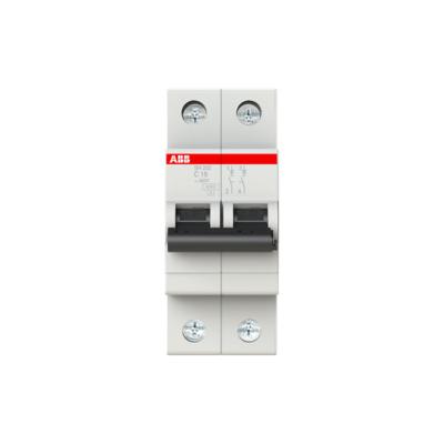China Breaking Capacity 2P C 16 A MCB SH202-C16 Miniature Circuit Breaker Rated Frequency Hz 50 for sale
