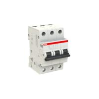 China 220V MCB SH203-C25 Miniature Circuit Breaker 3P C 25A Rated Voltage 220V BCD Curve C for sale