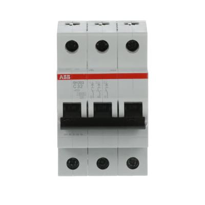 China Breaking Capacity 3P C 32 A MCB SH203-C32 Miniature Circuit Breaker Easy Maintenance for sale