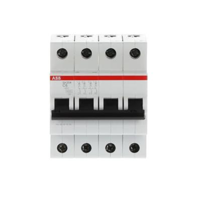 China MCB SH204-C6 Miniature Circuit Breaker 4P C 6A Rated Current 20A Rated Voltage 220V for sale