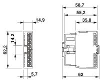 China AXL SE PSDI8/3 Phoenix Contact Security Module Protection Level IP20 for Customer for sale
