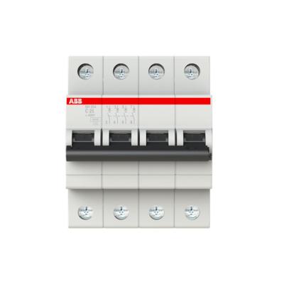 China High Breaking Capacity MCB SH204-C25 Miniature Circuit Breaker 4P C 25A for Industrial for sale