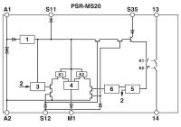 China Protect Feature Coupling Relay Safety Relays PSR-MS20-1NO-1DO-24DC-SC 6.8*93.1*102.5mm for sale