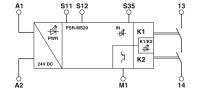 China PSR-MS60-2NO-24DC-SC Coupling Relay for Safety Protection in Factories and Plants for sale