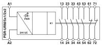 China PSR-SCP-24UC/URM/5X1/2X2 Coupling Relay 22.5*114.5*99MM Ideal for Protective Purposes for sale