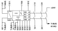 China 22.5*99*114.5mm PROTECTIVE Safety Relays PSR-SPP- 24DC/SDC4/2X1/B for Safe Protection for sale
