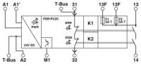 China PSR-PC20-1NO-1NC-24DC-SC Safety Relay for Contact Load Protection and Safety Shutdown for sale