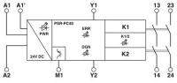 China PSR-PC40-2NO-1DO-24DC-SC Phoenix Contact Coupling Relay for PROTECTIVE Safety Shutdown for sale