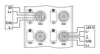 China IP65/67 Protection Level AXL E EIP IOL8 DI4 M12 6P Communication Module for Industrial for sale