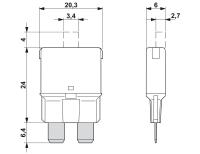 China 0700030 TCP 30/DC32V Thermal Magnetic Device Circuit Breakers with Magnetic Poles 2 for sale