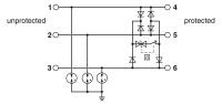 China 2.5 Nominal Discharge Current 24 V DC TTC-6P-3-24DC-PT-I Surge Protector Phoenix Contact for sale
