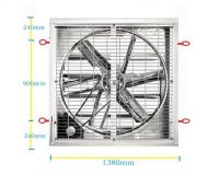 China 40000m3/h Airflow Hanging Exhaust Fan OEM 1.0mm Blade Diameter Optimal Performance for sale