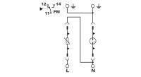 China 2800186 VAL-MS-T1/T2 335/12.5/1 1-FM Class 1/2 Lightning/Surge Protector Number of Pole 4 for sale