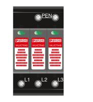 China 4 Pole 2800189 VAL-MS-T1/T2 335/12.5/3 0 Class 1/2 Lightning/Surge Protector for 380V for sale
