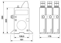 China 380V Rated Voltage 4 Pole 2800531 PWT 100-800AC-FM Class 1/2 Lightning/Surge Protector for sale