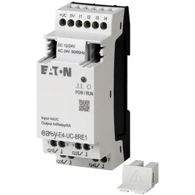 China Miniature DI/O Module EASY-E4-UC-8RE1 Power Source 12/24V DC/24V AC 4DI4RO Screw Terminal for sale