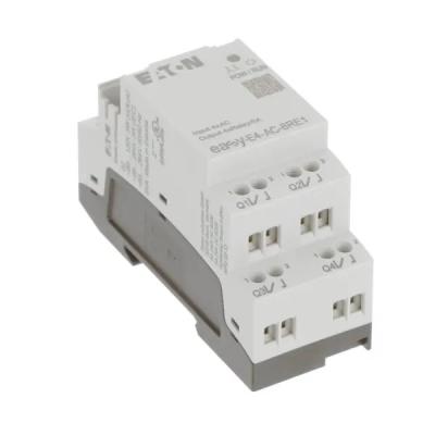China EASY-E4-AC-8RE1 4DI4RO DI/O Module with 100-240V AC/DC Power Source Screw Terminal for sale