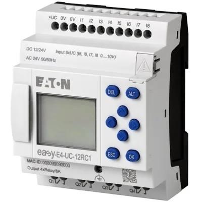 China Miniature 8DI 4AI 4RO CPU with 12/24V DC or 24V AC Power Source and Ethernet Interface for sale