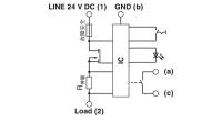 China 5 Poles 24 V DC 2800906 CB E1 24DC/8A NO P Electronic Equipment Circuit Breaker for sale
