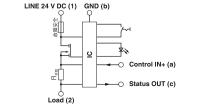 China 24 V DC 5 Poles Number Electronic Equipment Circuit Breaker CB E1 2800926 24DC/6A S-C P for sale